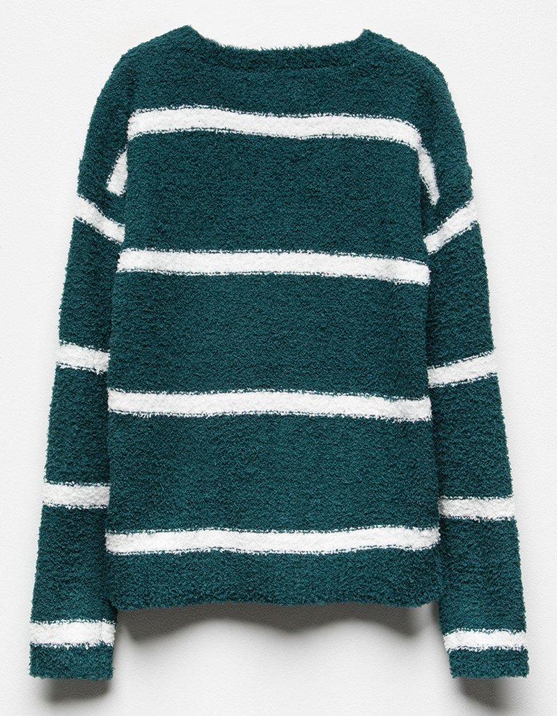 WHITE FAWN Stripe Hunter Girls Chenille Sweater - HUNTER | Tillys