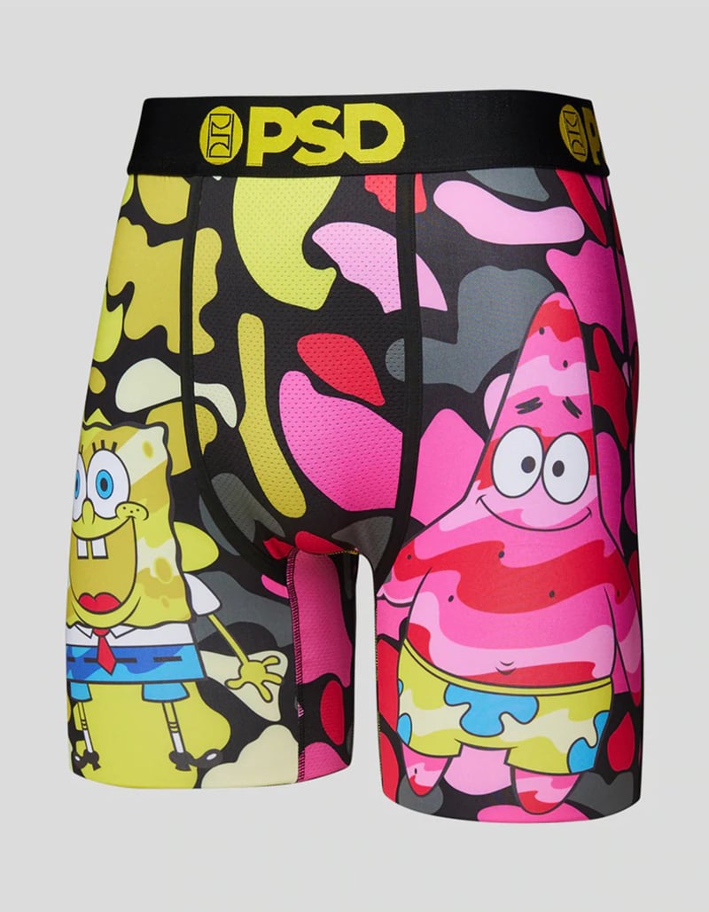 PSD Spongebob Absorbent Camo Mens Boxer Briefs - MULTI - XXL | Tillys