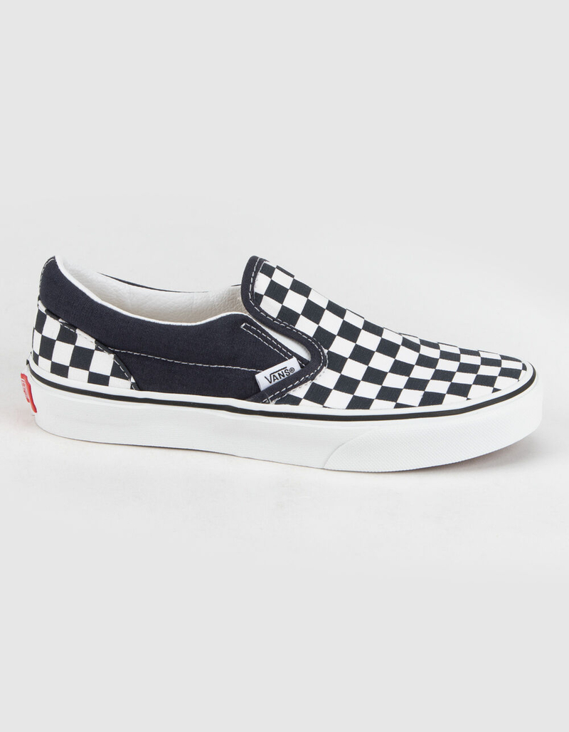 VANS Classic Checkerboard Slip-On Girls Shoes - INK/TRUE WHITE | Tillys