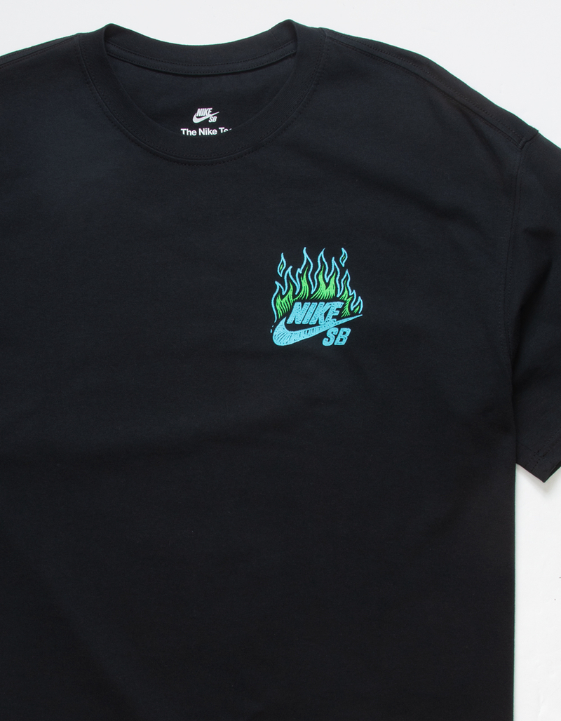 NIKE SB Flame Logo Mens Tee - BLACK | Tillys