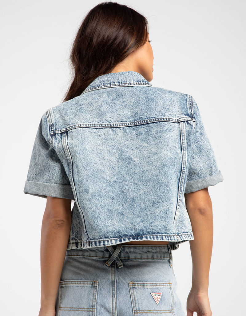 GUESS ORIGINALS Womens Denim Shirt - ACID WASH | Tillys
