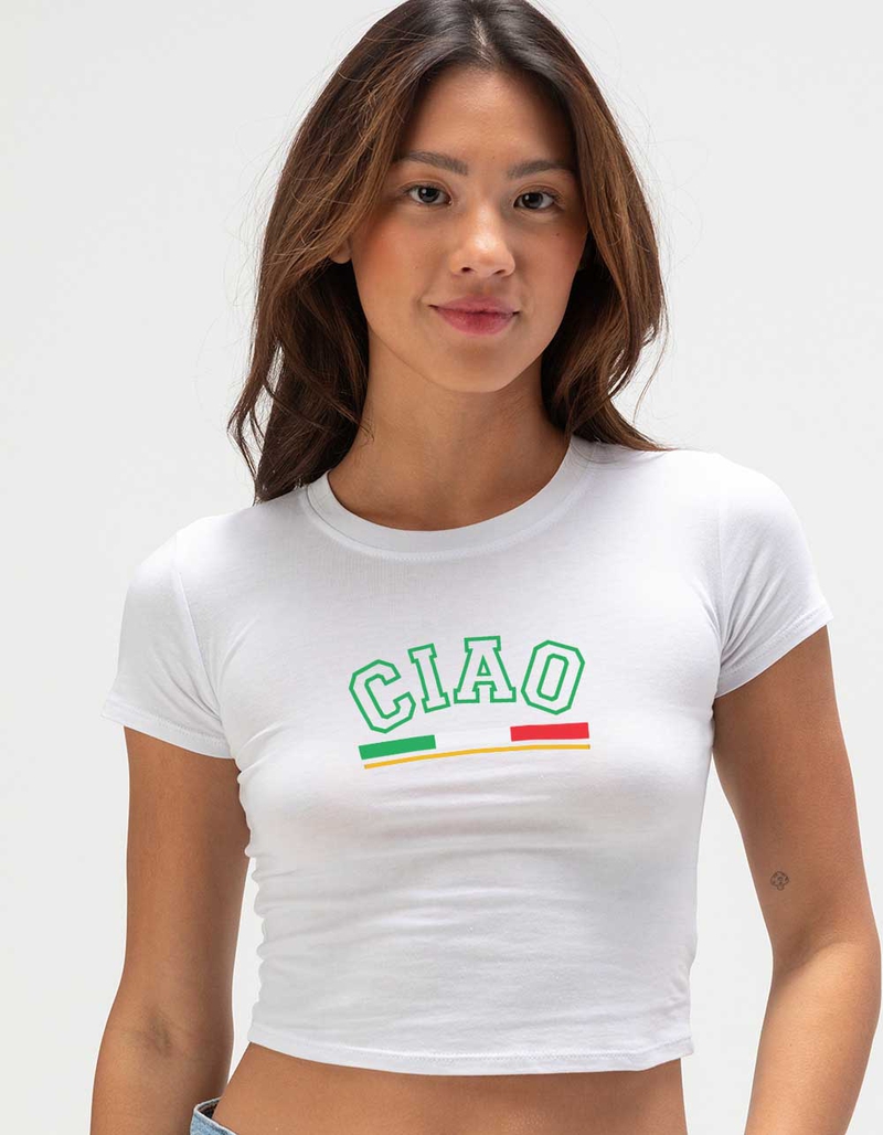 CIAO Italy Womens Baby Tee - WHITE | Tillys