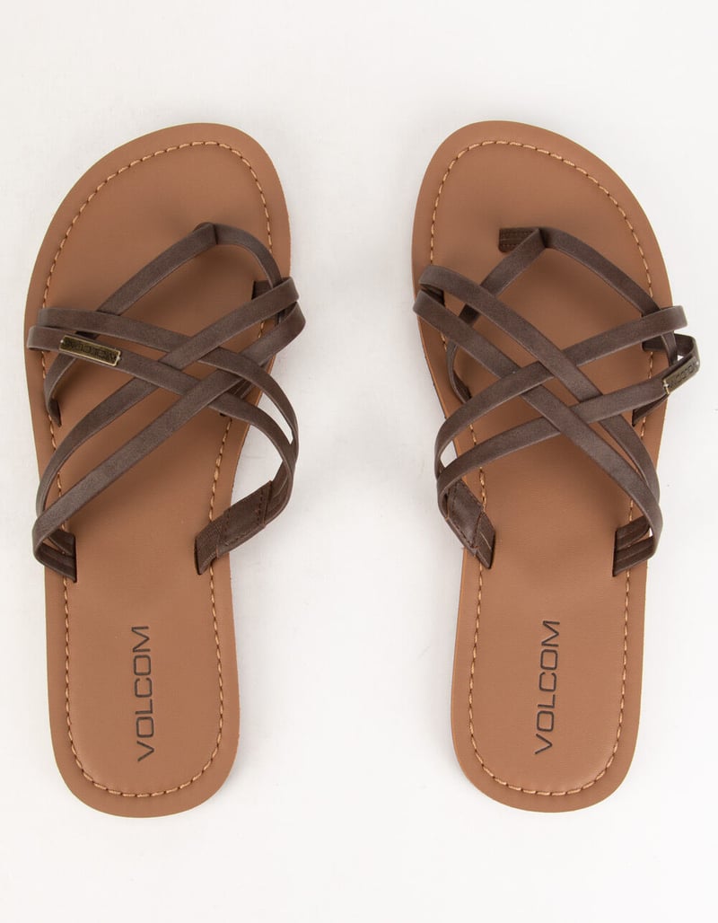 VOLCOM Strap Happy Womens Brown Sandals - BROWN - 6 | Tillys