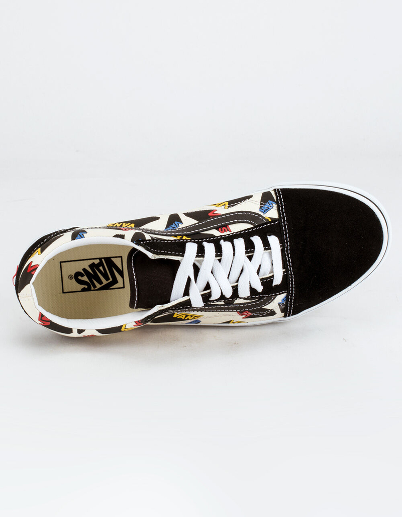 VANS Pop Logo Old Skool Shoes - BLACK/WHITE - M8.5 / W10 | Tillys