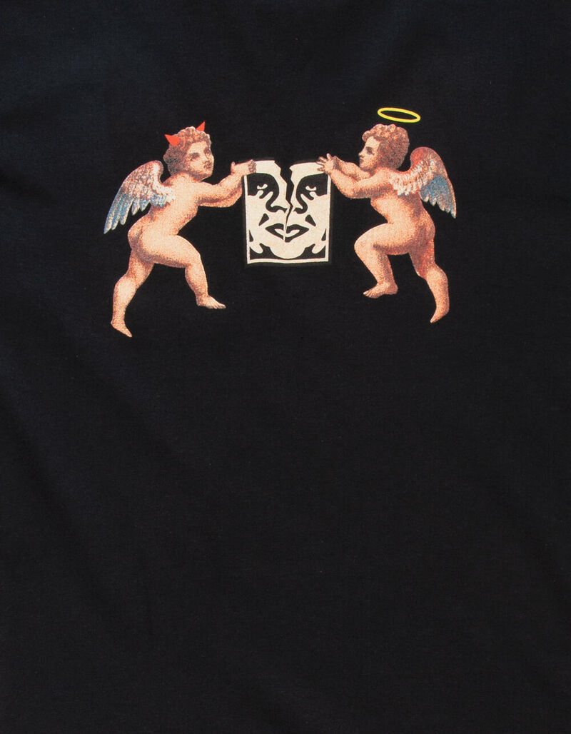 OBEY Good vs Evil Mens Tee - BLACK - 163303122S