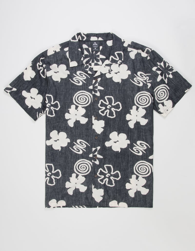 RIP CURL Saltwater Culture Mens Button Up Shirt - BLACK | Tillys