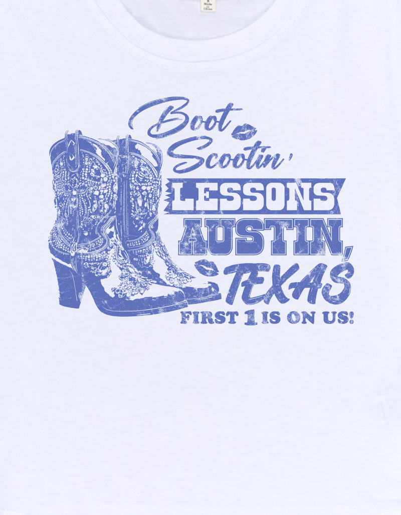 TEXAS Boot Scootin' Womens Baby Tee - WHITE | Tillys