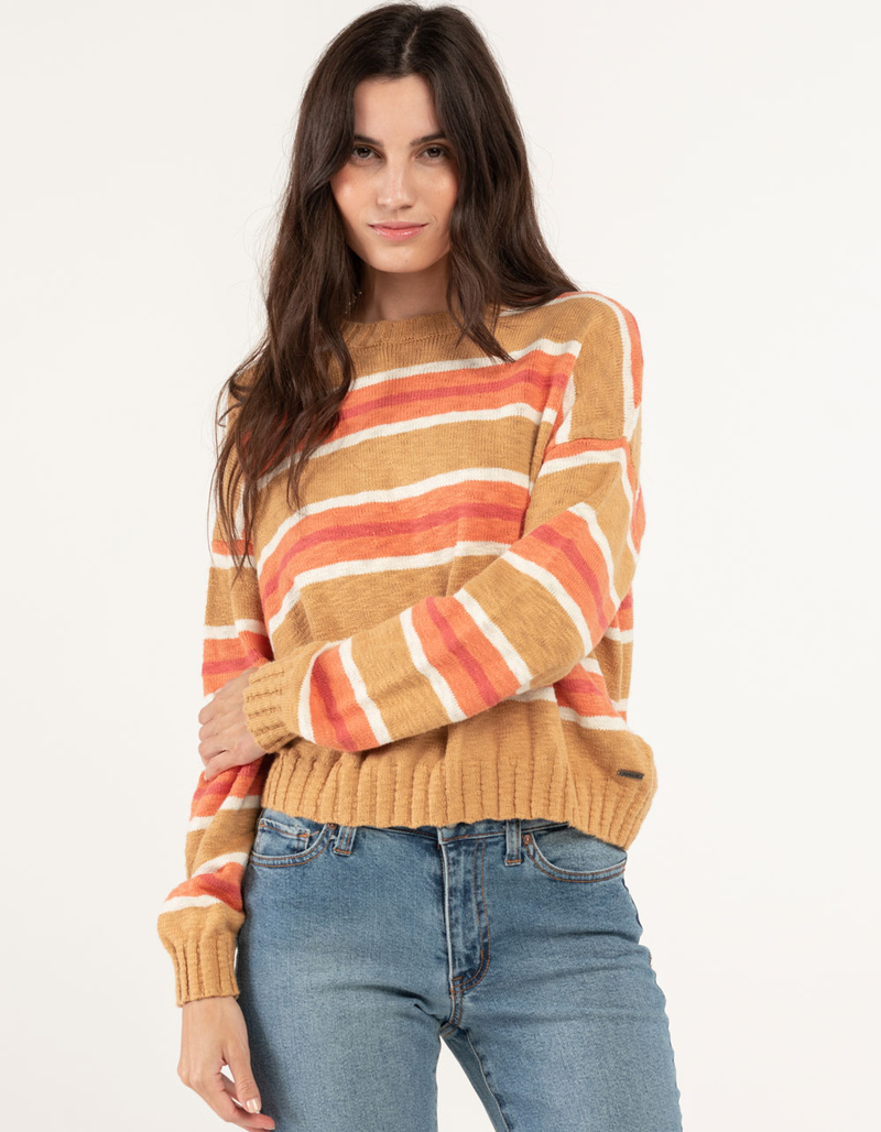 HURLEY Morgan Womens Pullover Sweater - BROWN COMBO | Tillys