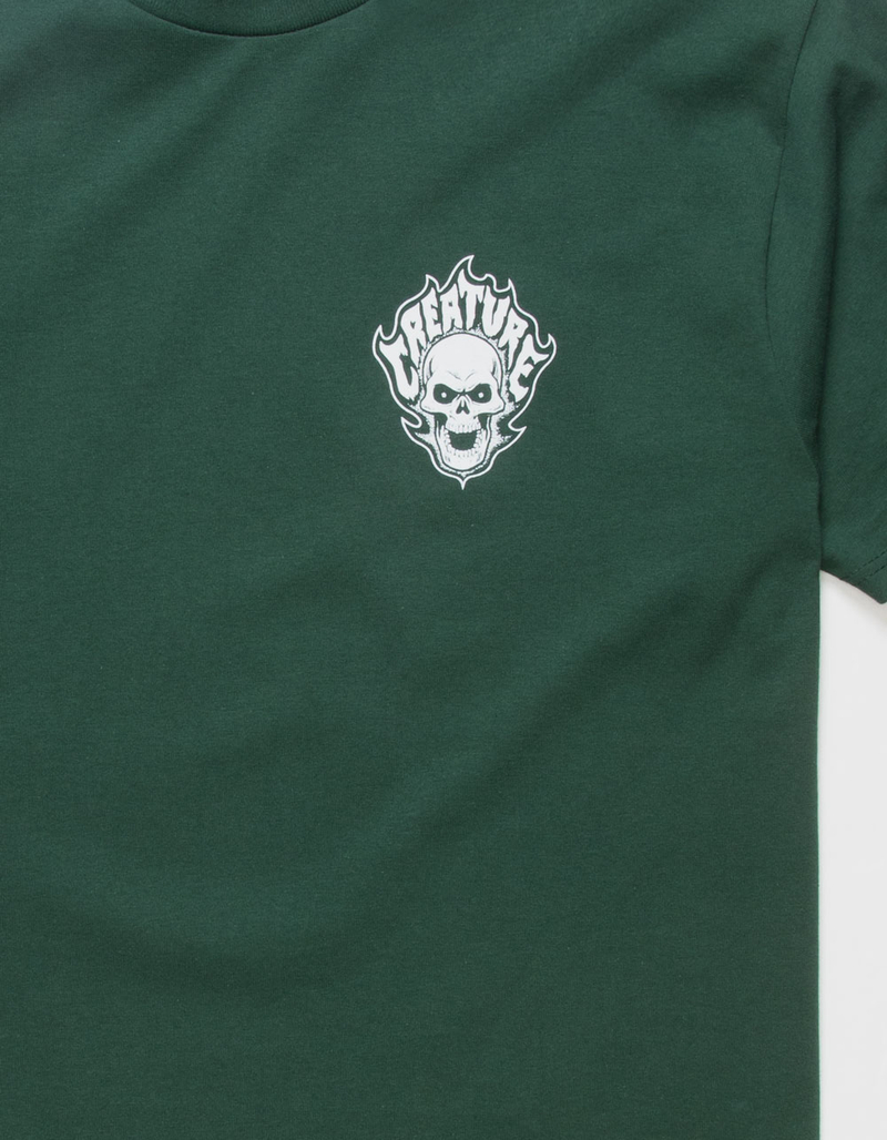 CREATURE Bonehead Flame Mens Tee - FOREST | Tillys