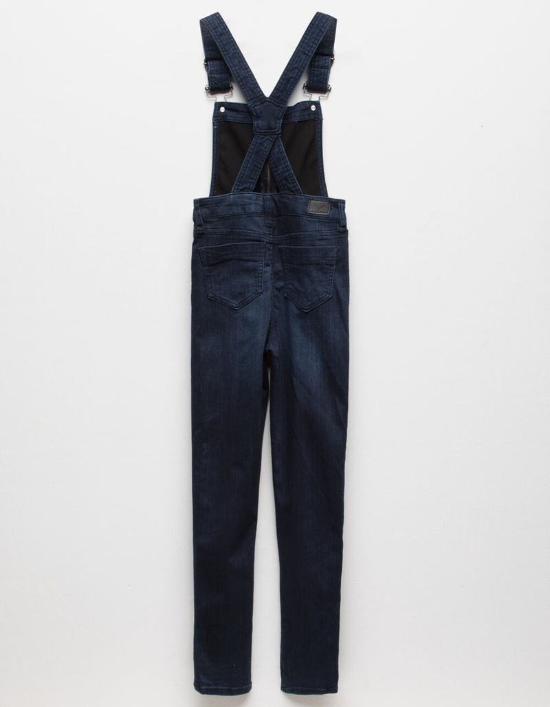 CELEBRITY PINK Zip Front Girls Overalls - DARK WASH - M | Tillys