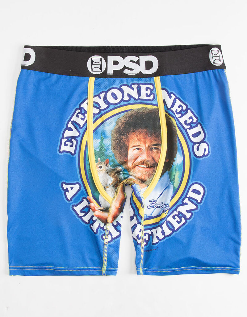 PSD Bob Ross Little Friend Mens Boxer Briefs - BLUE - 348148200