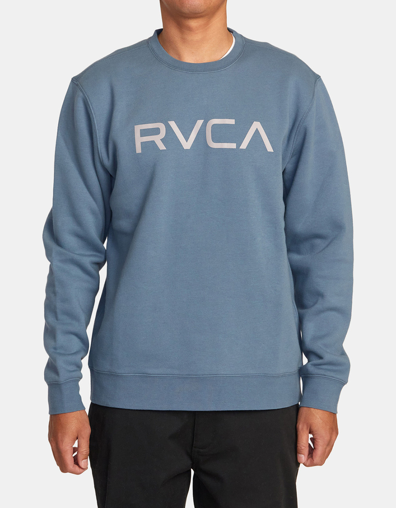 RVCA Big RVCA Mens Crewneck Sweatshirt - BLUE - L | Tillys
