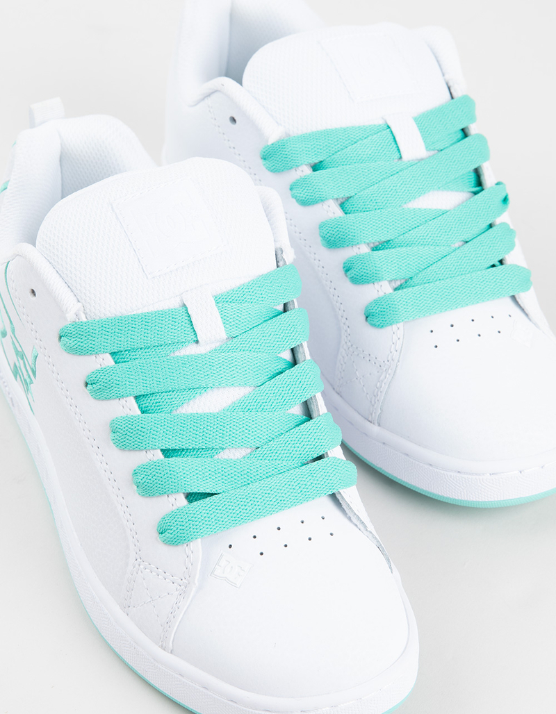 DC SHOES Court Graffik Womens Shoes - WHT/GREEN - 11 | Tillys