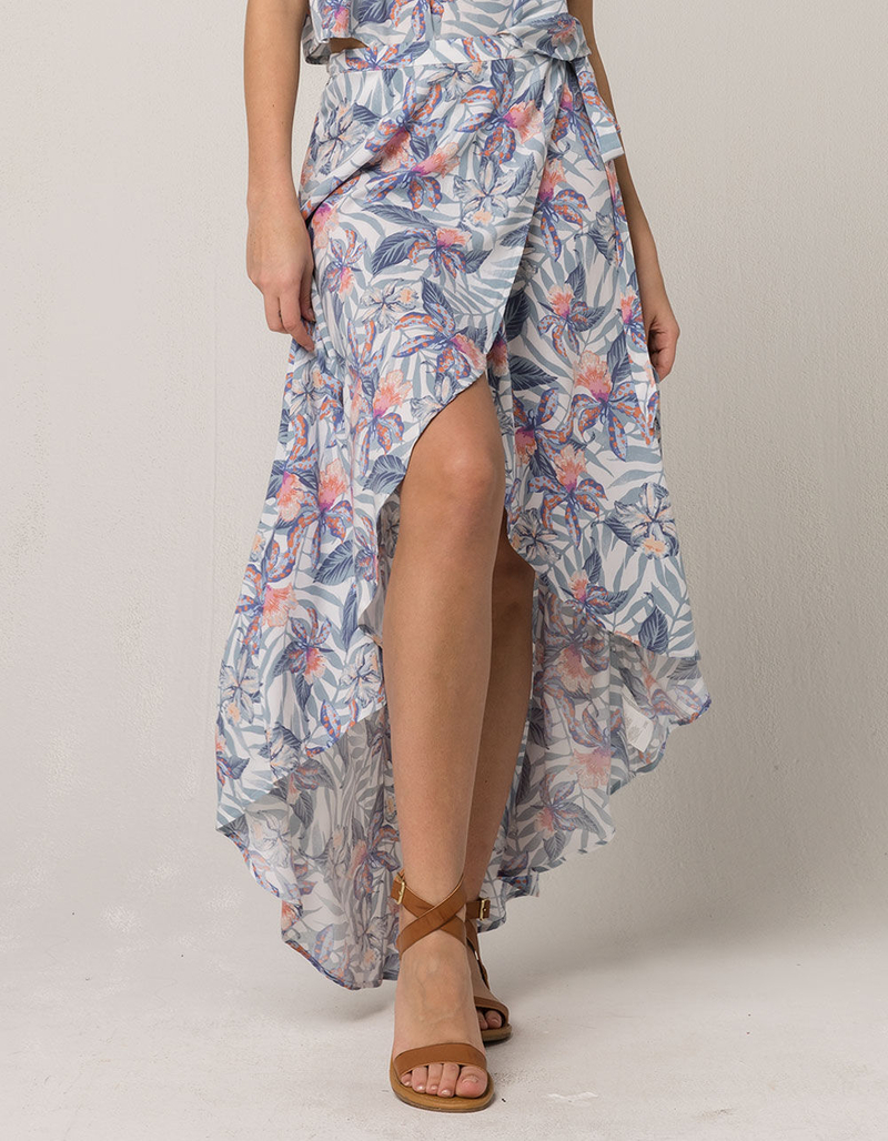 RIP CURL Tropic Tribe Wrap Maxi Skirt - WHITE COMBO - XL | Tillys