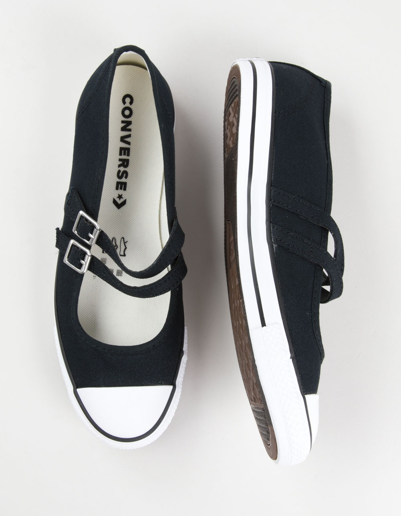 CONVERSE Chuck Taylor All Star Dainty Mary Jane Womens Shoes - BLK/WHT ...