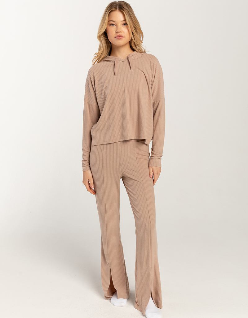 ROXY Hang Five Womens Knit Hoodie - TAUPE - XS | Tillys