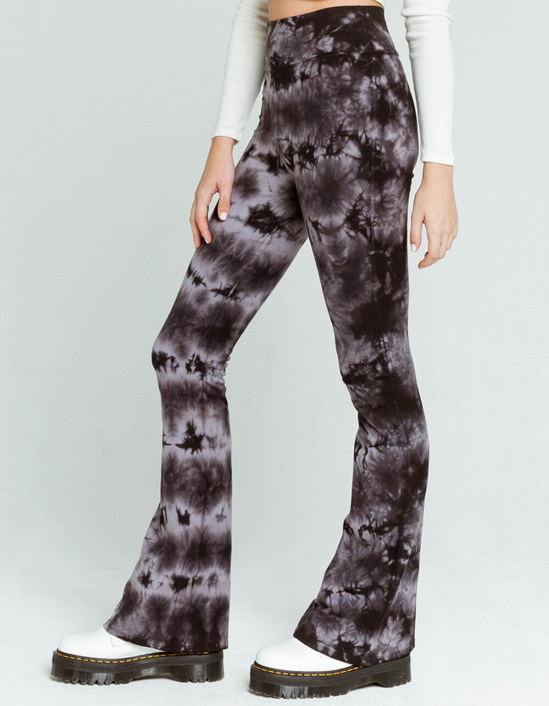 Sky And Sparrow Tie Dye Womens Flare Pants Blkgr Tillys