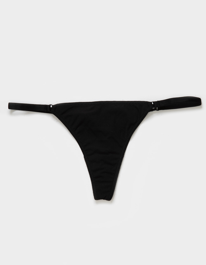 FULL TILT Micro Side Strap Thong - BLACK | Tillys