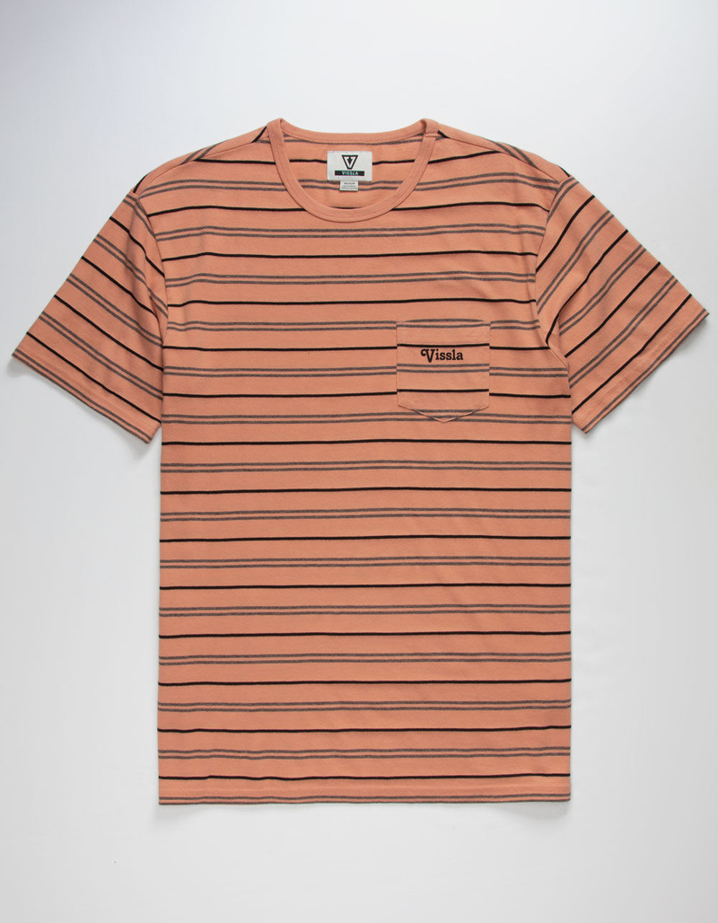 VISSLA Graves II Orange Mens Pocket Tee - ORANGE - M | Tillys