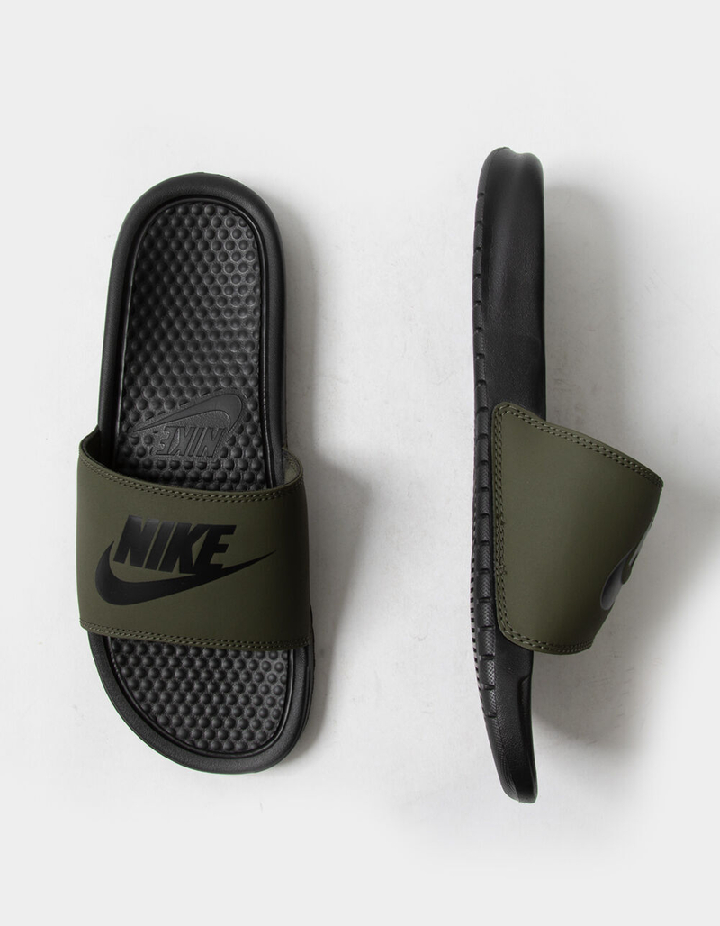 NIKE Benassi JDI Mens Slide Sandals - GREEN | Tillys
