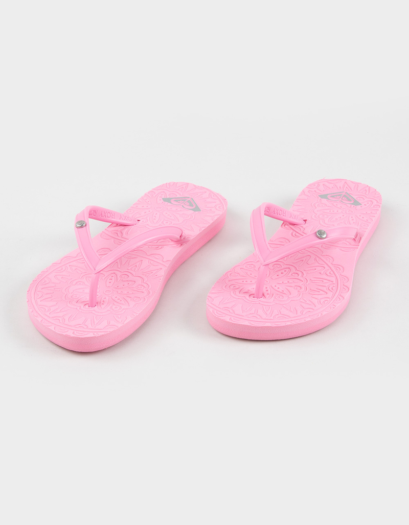 Roxy Antilles Girls Thong Sandals Pink 2 Tillys