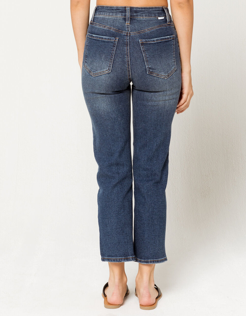 IVY & MAIN Yoke Straight Leg Womens Jeans - DARK BLUE - 3 | Tillys
