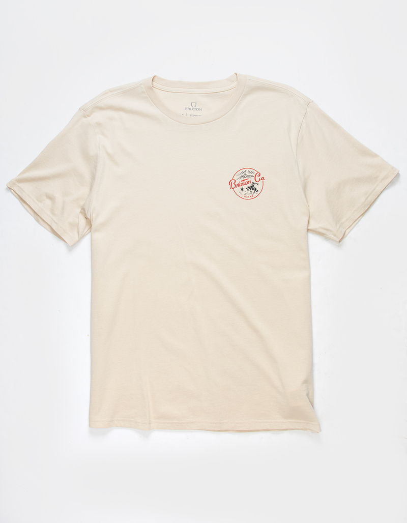 BRIXTON Token Texas Mens Tee - CREAM | Tillys