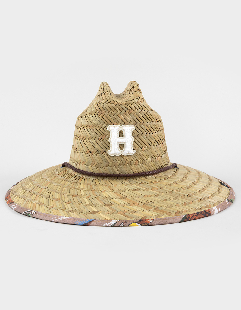 HEMLOCK HAT CO. Signature Straw Lifeguard Hat - BROWN COMBO - ONE SIZE ...