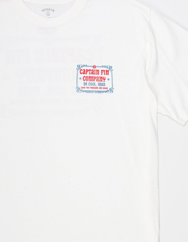 CAPTAIN FIN Drainpipes Logo Mens Tee - OFF WHITE - XXL | Tillys