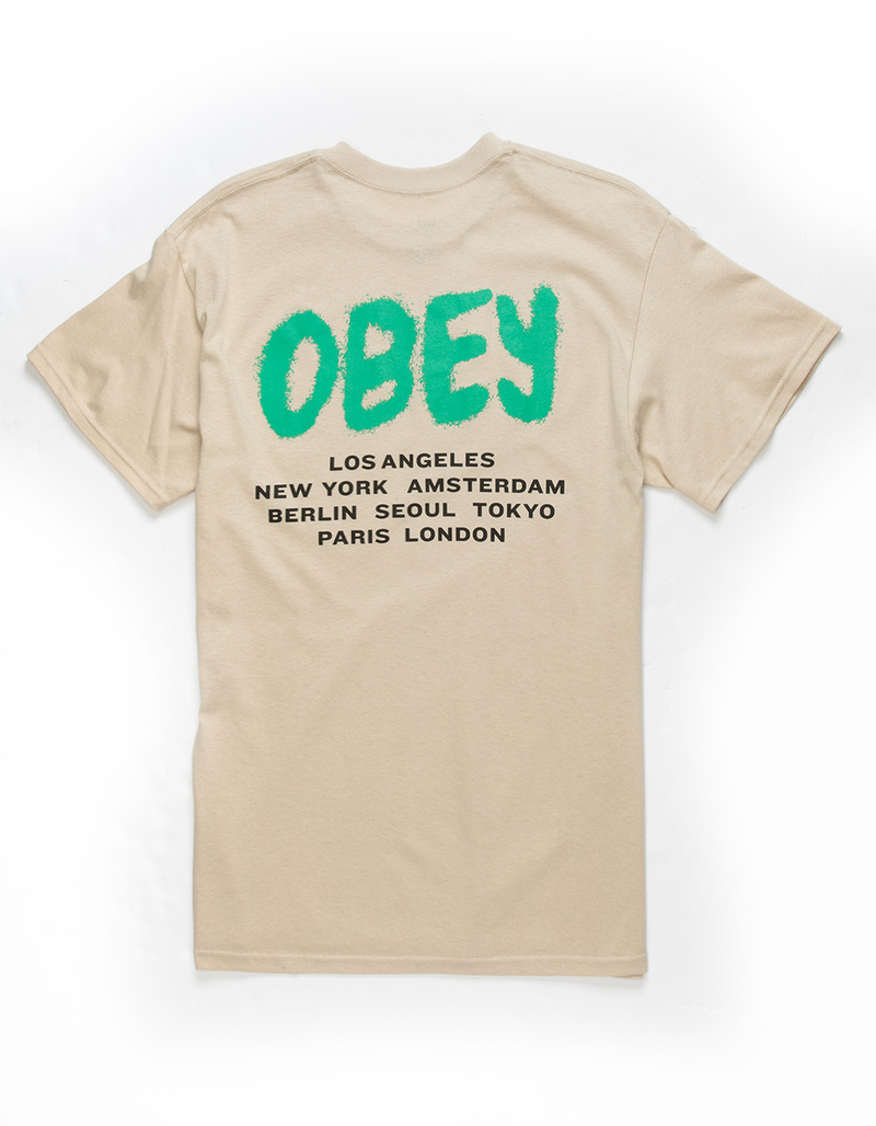 OBEY City Spray Mens Tee - PUTTY - L | Tillys