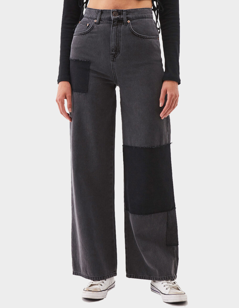 BDG Urban Outfitters Patchwork Puddle Womens Jeans - BLACK - 32 | Tillys