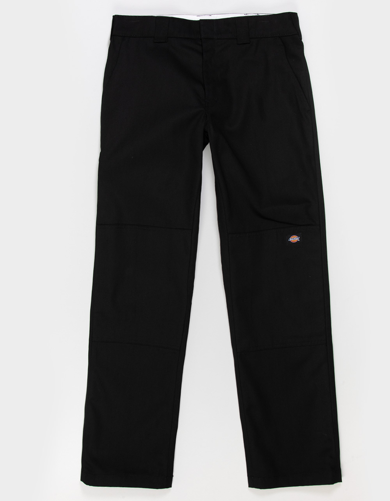 DICKIES Double Knee Slim Straight Mens Pants - BLACK - 31x30 | Tillys
