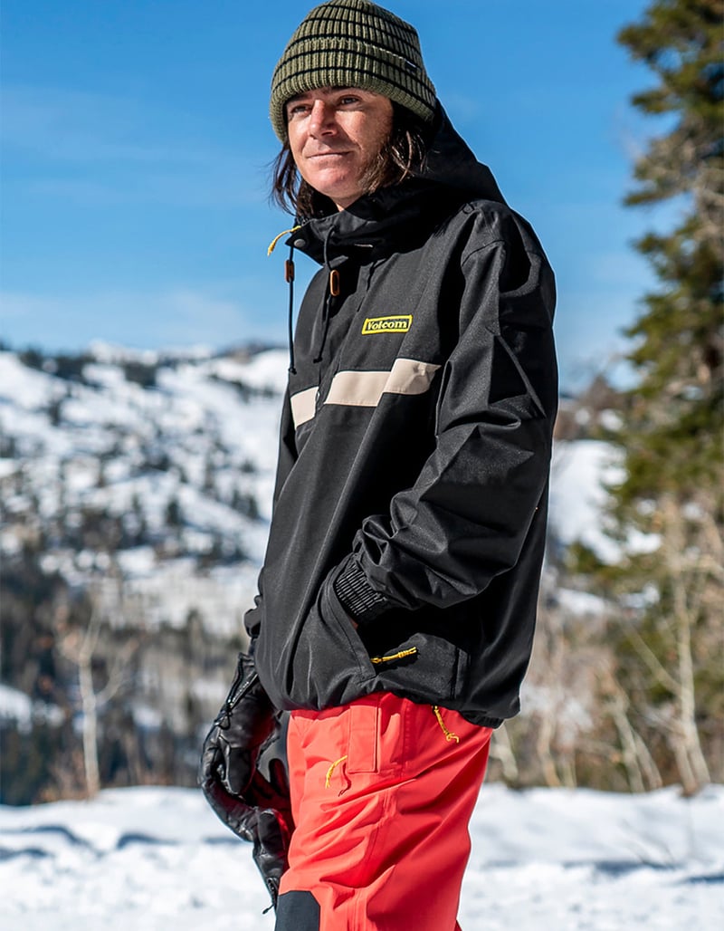 VOLCOM Longo Mens Pullover Snow Jacket - BLACK | Tillys
