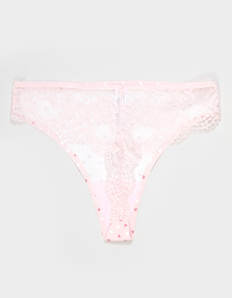 FULL TILT Lace Thong - PINK | Tillys