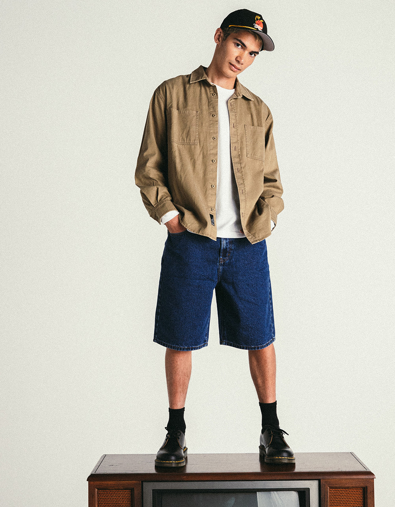 RSQ Mens Baggy Jorts - DARK STONE | Tillys