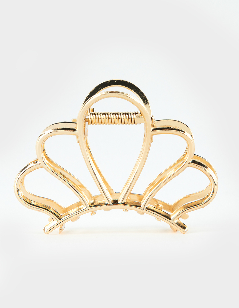 FULL TILT Shell Metal Claw Clip - GOLD - ONE SIZE | Tillys