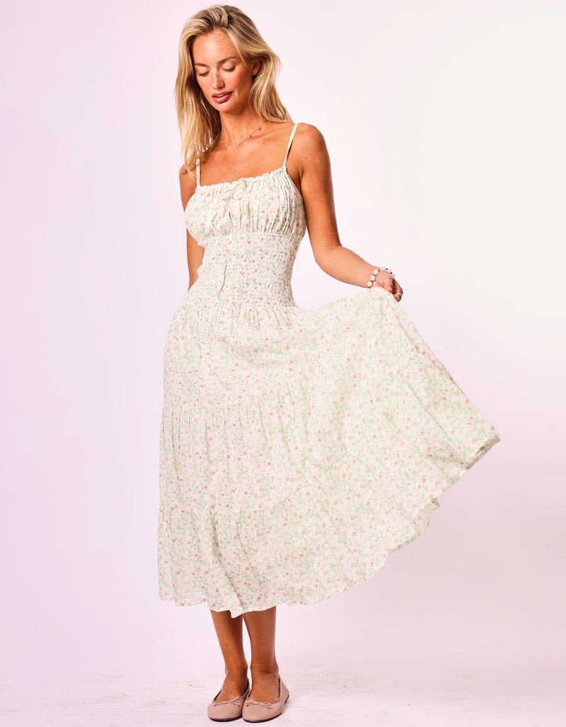 AMY JANE LONDON Mae Womens Midi Dress - MULTI - L | Tillys