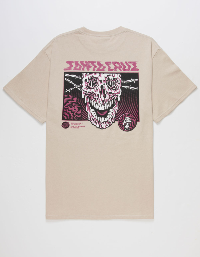 SANTA CRUZ Toxic Skull Mens Tee - SAND | Tillys