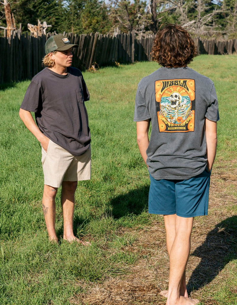 VISSLA Undead Shred Head Mens Tee - WASHED BLACK - S | Tillys