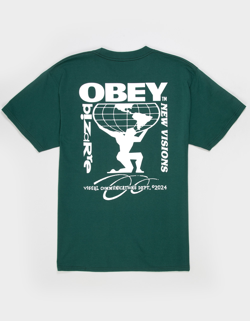 OBEY Bizarre New Visions Mens Tee - FOREST - S | Tillys
