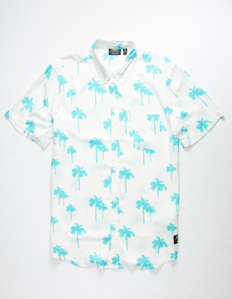 WESC Oden Palm Mens Button Up Shirt - WHITE - XL | Tillys