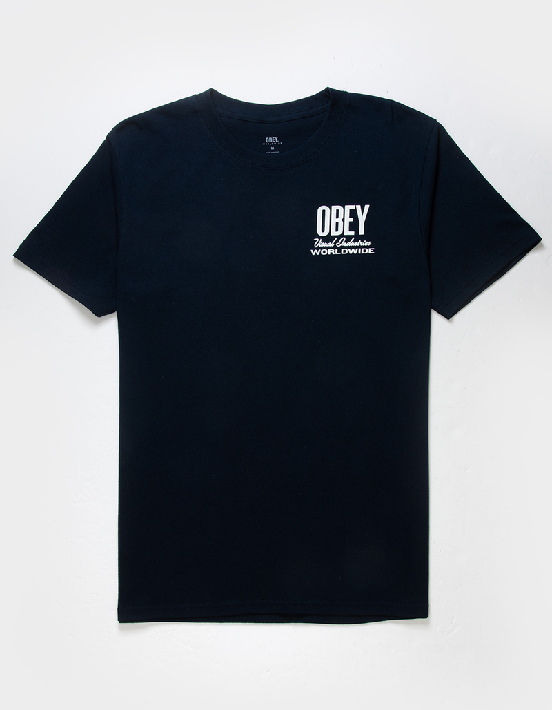 OBEY Visual Industries Mens Tee - BLUE - L | Tillys