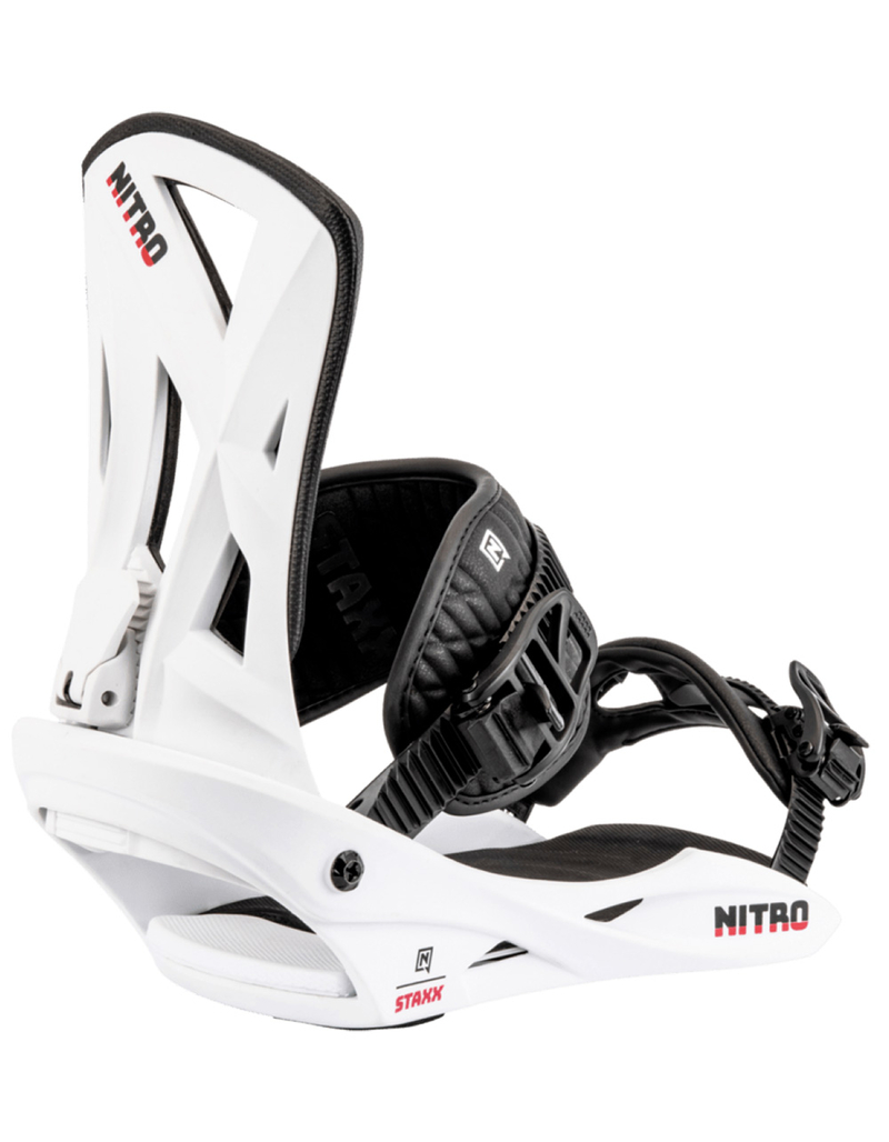 NITRO Staxx Mens Snowboard Bindings - WHITE | Tillys