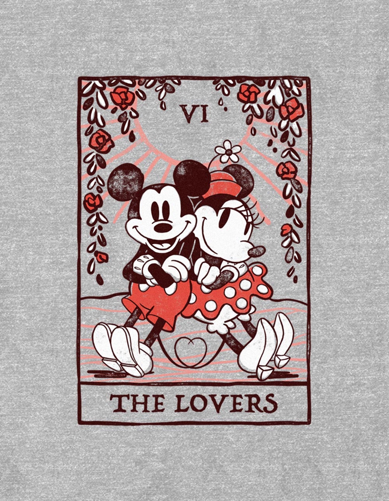 DISNEY The Lovers Card Unisex Tee - HEATHER GRAY - XS | Tillys