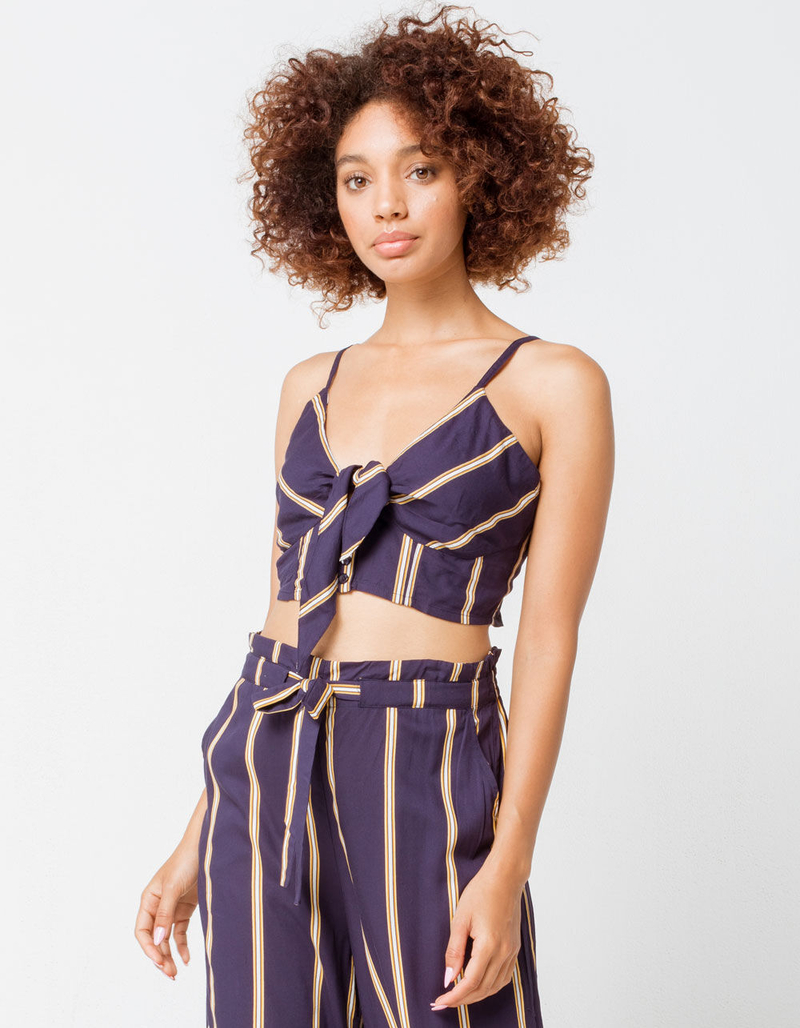 VOLCOM Gen Wow Navy Womens Crop Top - NAVY | Tillys