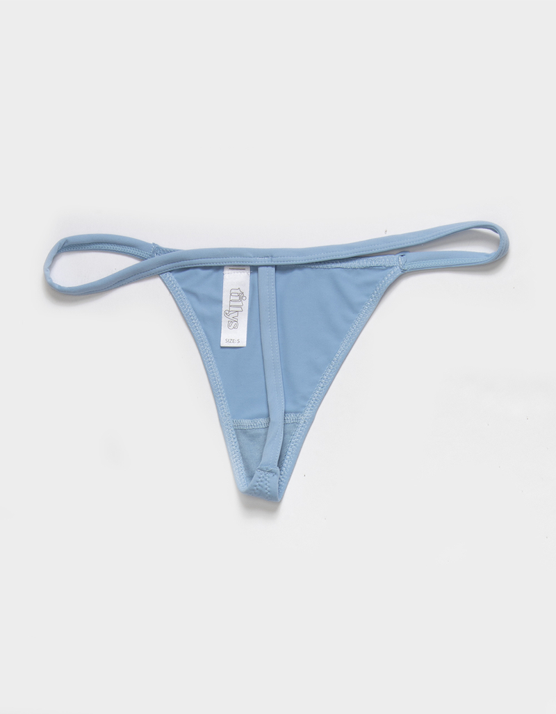 FULL TILT Thin Strap G-String Panties - DUSTY BLUE - M | Tillys