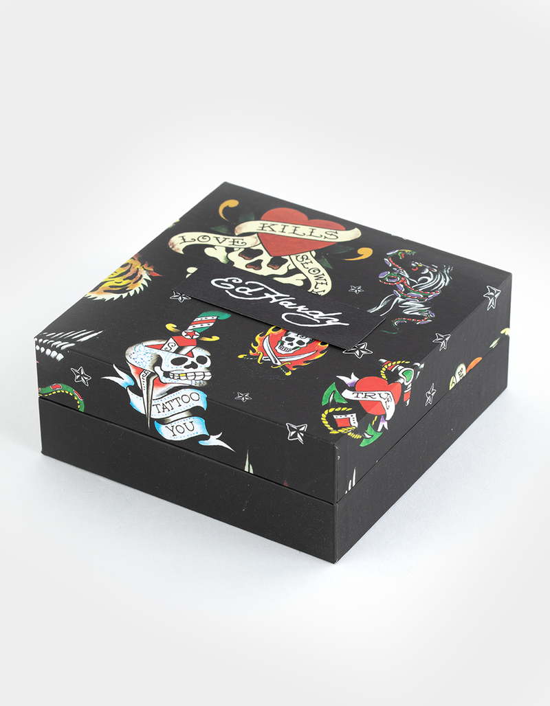 ED HARDY Skull And Serpent Cross Necklace - SILVER - ONE SIZE | Tillys