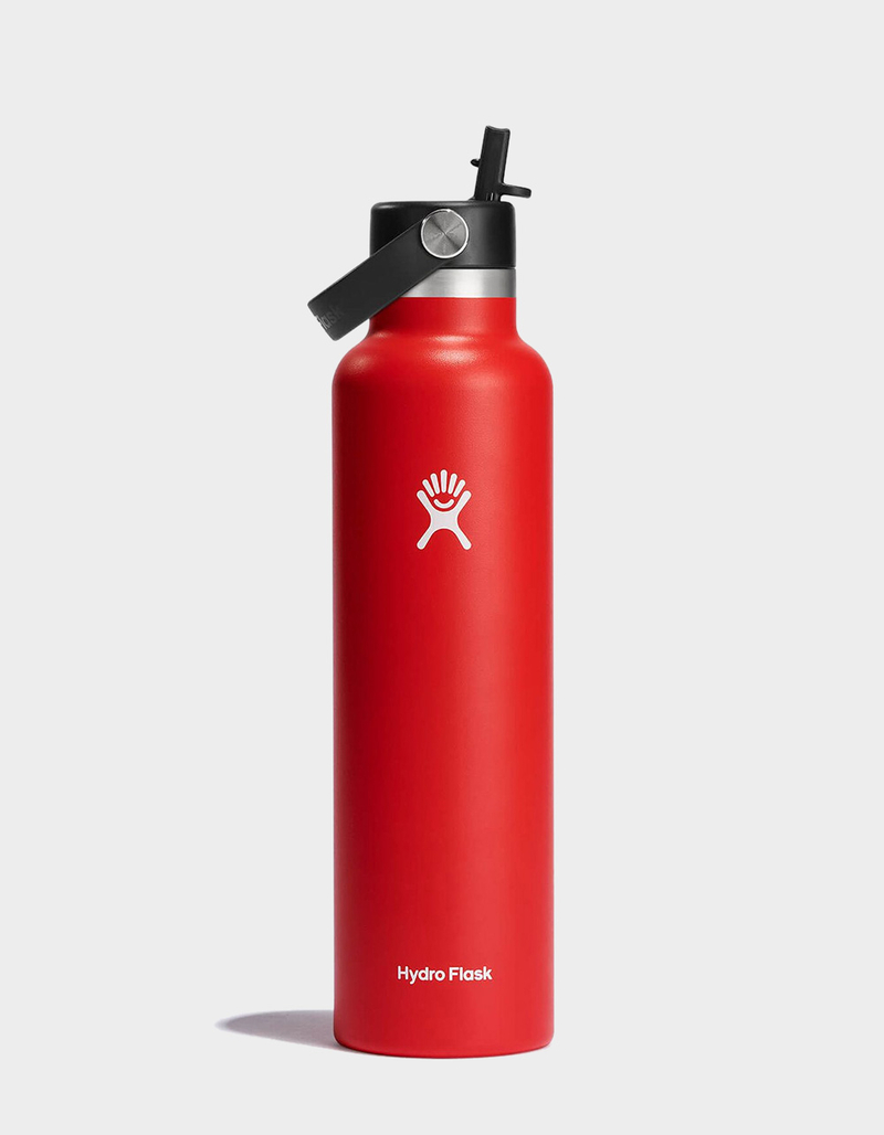 HYDRO FLASK 24 oz Standard Mouth With Flex Straw Lid Water Bottle ...