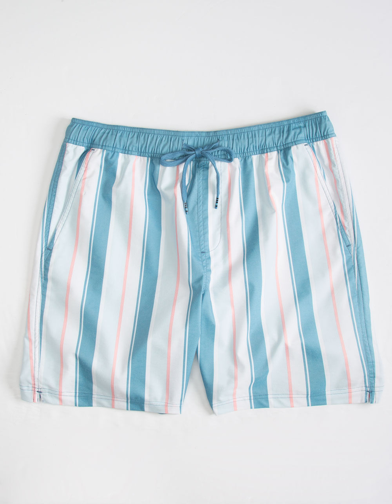CYA Vargas Vertical Strap Mens Volley Shorts - BLUE - XL | Tillys