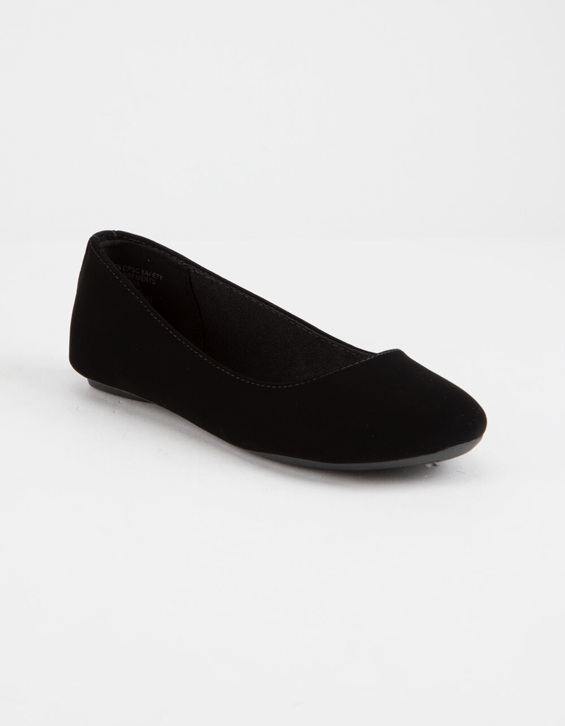 SODA Girls Skimmer Flats - BLACK - 3 | Tillys